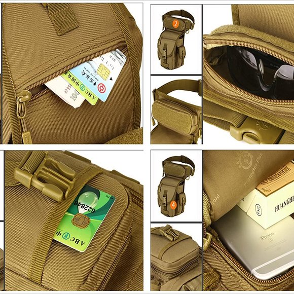 Bags | Tactical Drop Leg Bag Military Fanny Tool Thigh Pack Molle Panel ...